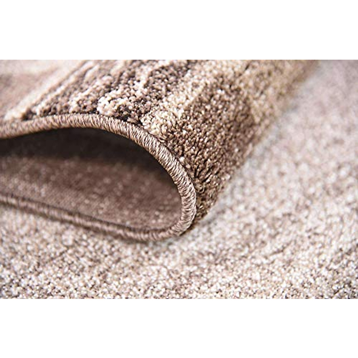 Unique Loom Del Mar Collection Area Rug - Sarah (2' 7" x 10' Runner, Dark Beige/ Brown)