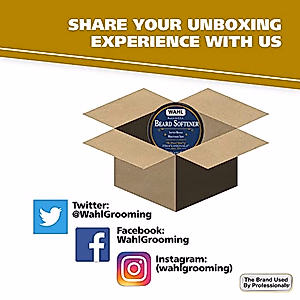 Wahl Beard Creme for Softening, Moisturizing, & Conditioning Facial Hair - Essential Oils for Men’s Grooming with Manuka Oil, Meadowfoam Seed Oil, Clove Oil, & Moringa Oil (3 Oz) - Model 805615A