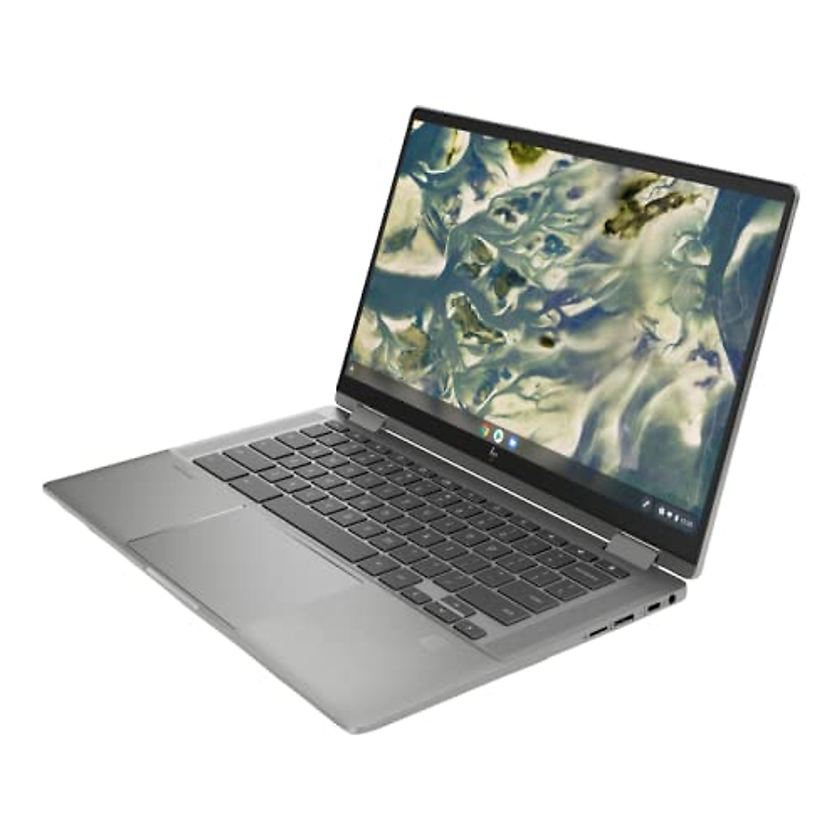 HP Chromebook x360 14C-CC0047NR 14-Inch Touchscreen 2 in 1 Laptop Intel Core i3, 8GB DDR4 RAM, 128GB SSD, Convertible Tablet, MicroSD Reader, USB C, Wifi, Bluetooth, ChromeOS, Mineral Silver (Renewed)