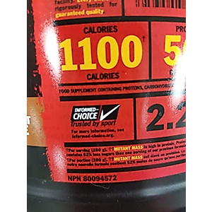 Fit Foods Mutant Mass, Triple Chocolate, 2.2 kg