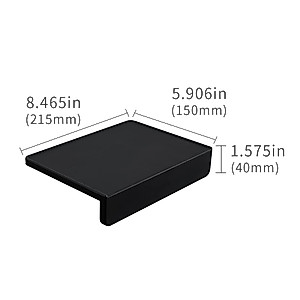 watchget Espresso Tamping Mat, Coffee Tamper Mat, Black Silicone Food Grade Pad, 8Inch X 6Inch Coffee Tamp Station, Espresso Accessory, Waterproof and Heat Resistant