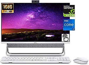 Dell Inspiron 27 7000 7700 All-in-One Business Desktop, 27" FHD Touchscreen, Intel Core i7-1165G7, Windows 10 pro, 16GB RAM 512GB SSD + 1TB HDD, GeForce MX330 2GB, HDMI, USB-C, WiFi6, Webcam
