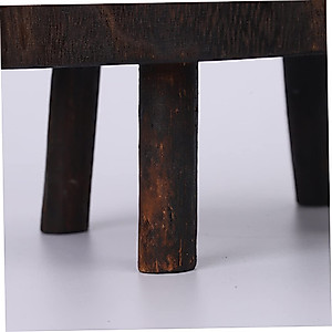 Round Decortive Mini Wood Stool,20 X 9cm Wood Plant Stands Gardening Stool Low Stool, Round Step Stool, Wooden Stool for Kids, Small Short Stool, Shoe Changing Stool.