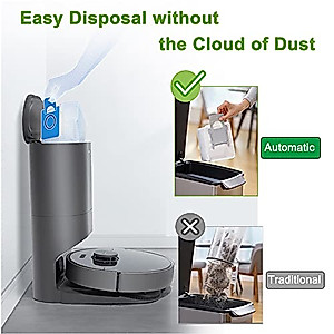 8Pack Vacuum Bags Replacement for irobot Roomba i8,i8+(8550),i7,i7Plus,i6,i6+(6550),i4,i4+(4552),i3,i3+(3550),s9+(9550),s9, j7+,j7 Vacuum Clean Base with Automatic Dirt Disposal Bin Bags(8PACK)