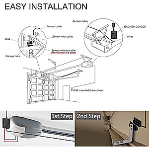 Newgoal Smart Garage Door Controller WiFi Switch Compatible Garage Door Opener Smart Phone Remote Control Timing Function Voice Control (Ewelink APP)