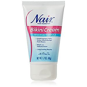 Nair Hair Remover Bikini Cream Sensitive 1.7 Ounce (50ml) (2 Pack)
