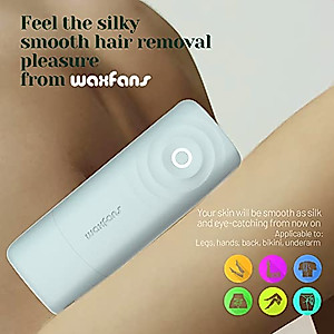 Waxfans Roll on Wax Kit for Hair Removal,Wax Warmer for Hair Removal，at Home Waxing Kit for Women，Wax RollerKit，Wax Kit for Full Body,Rose Wax Roller