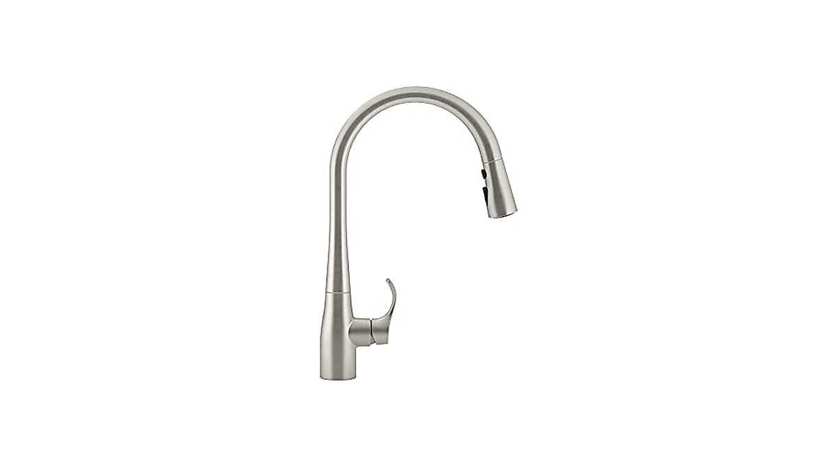 Kohler Simplice 596-VS Pull-Down Kitchen Faucet | High-Arch & Durable