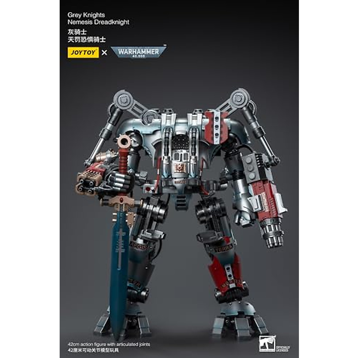 JoyToy Warhammer 40K: Grey Knights Nemesis Dreadknight 1:18 Scale Action Figure
