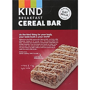 KIND Breakfast Cereal Bars, Gluten Free Snacks, Cinnamon with Almonds, 9.3oz Box (6 Bars)