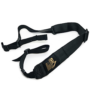 S2Delta - Padded 2 Point Black Rifle Sling, Fast Multi-Point Adjustment, Comfortable 2” Wide Padded Shoulder Strap for Carbines and Hunting (Black)