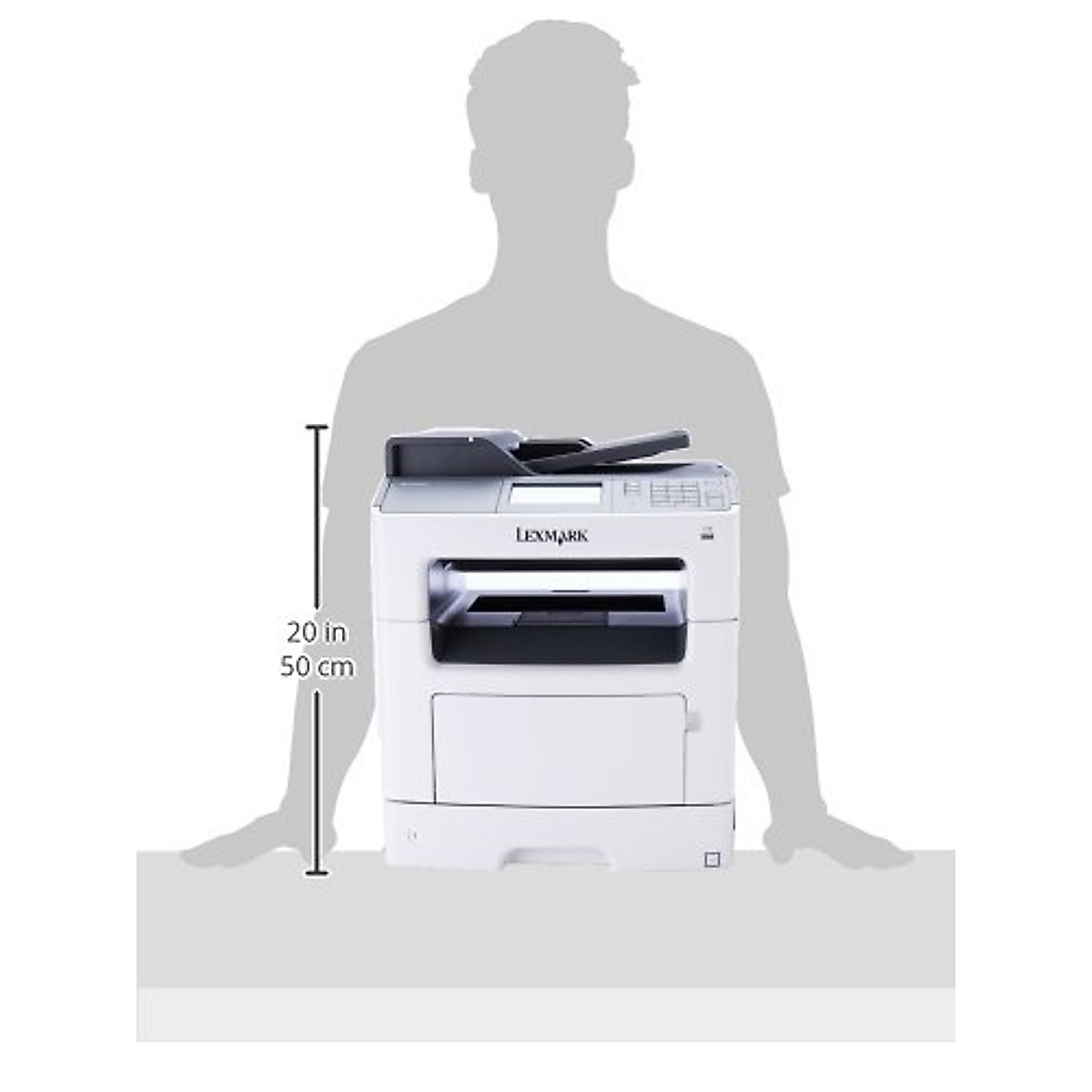 Lexmark MX410de Monochrome All-In One Laser Printer, Scan, Copy, Network Ready, Duplex Printing and Professional Features