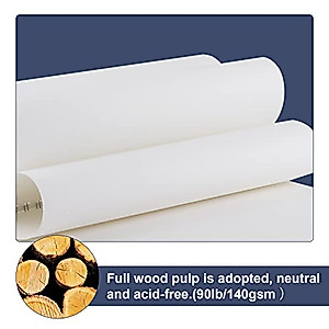 SuFly Hardcover 9x12 Sketchbook, Artist Sketch Pads for Drawing Pack of 2, 120 Sheets 90lb/140GSM Thick Sketch Book for Drawings, Suitable for Kids, Teens & Adults, White