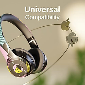 Disney Nightmare Before Christmas Sally Dress Bluetooth Headphones - Wireless Foldable Over-Ear Headset, Built-in Mic, Enchanting Sally & Friends Design, for Adults & Kids