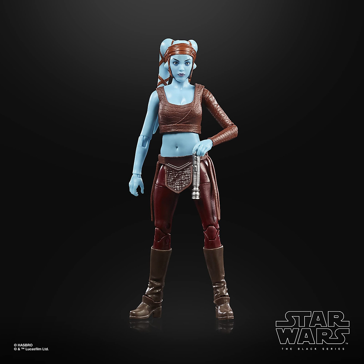 STAR WARS The Black Series Aayla Secura Toy 6-Inch-Scale Attack of The Clones Collectible Action Figure, Toys for Kids Ages 4 and Up