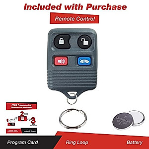 KeylessOption Keyless Entry Remote Car Key Fob Replacement for CWTWB1U343, CWTWB1U313, LHJ002