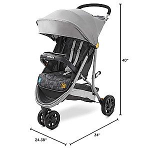 Century Stroll On 3-Wheel Lightweight Stroller
