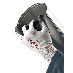 HyFlex 11-735 Cut Protection Gloves -Medium Duty, High Cut Resistance, Size X Large (pack of 12)