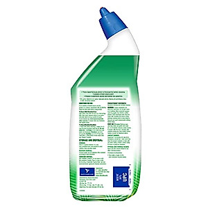 Lysol Toilet Bowl Cleaner Gel, For Cleaning and Disinfecting, Stain Removal, Forest Rain Scent, 24oz (Pack of 2)
