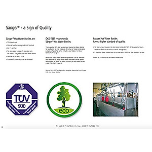 Sänger Rubber Hot Water Bottle - 2 litres (Red)