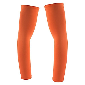 TopTie Custom 1 Pair Arm Sleeves for Men Women, Personalized Arm Compression Sleeve for Football, Basketball & Volleyball-1 Pair Black