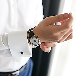 cobee Nylon Watch Straps, Durable Straps for Men/Women Replacement Military 4 Rings Watch Bands Adjustable Wrist Straps with Silver Metal Buckle 18mm/20mm/22mm Lug Width (18mm, Black)