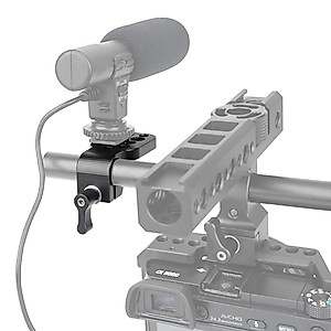 NICEYRIG Mini Mounting Plate with 15mm Rod Clamp for Monitor EVF Transmitter Receiver to 15mm Rod - 166