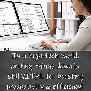 Weekly TO DO List Notepad, 50 Page Task Planner Pad w/ Daily Checklist, Priority ToDo Checkbox & Note Sections. Desk Notebook Pad to Organize Office. 11 X 8.5, A4 Sheets. Made in the USA.
