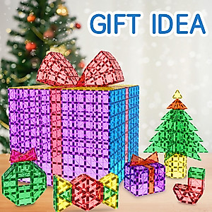 Magnetic Tiles Toddler Building Blocks Toys, Magnet Montessori Kids Toys for 3+ Year Old Boys and Girls, Preschool Learning Sensory STEM Education Toys Games, Birthday Gifts Idea for Kids Toddlers.