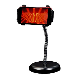 Rockville RDMS6 Studio Desktop Mic Stand w 11.8" Gooseneck+Round Weighted Base, Black