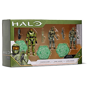 HALO 4" Spartan 3 Figure Pack – Master Chief and 2 UNSC Marines - Amazon Exclusive