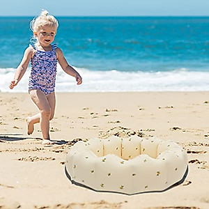 BESPORTBLE Inflatable Swimming Pools Flower Shaped Kiddie Pool Baby Bathtub Basin Summer Beach Party Decorations For Kids Toddler White