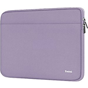 15.6 inch Laptop Sleeve Case, Shockproof Protective Notebook Case with Accessory Pocket, Briefcase Carrying Laptop Sleeve for 15.6" HP, ASUS, Dell, Lenovo, Acer -Lilac Colour