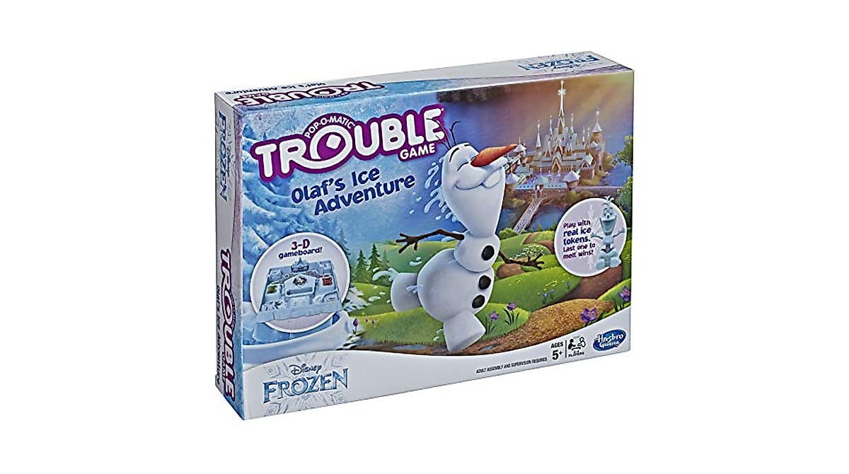 Disney Frozen Olaf's Ice Adventure Trouble Game for Kids Ages 5+