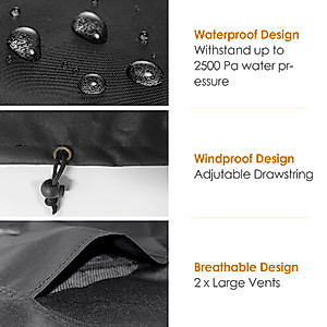 Outdoor Prep Table Cover-30" x 24" x 32" Heavy Duty Waterproof Grill Cover for Keter Unity Small Portable Table,Patio Kitchen Prep/Work Table, UV Resistant Outside BBQ Bar Cart Cooking Station Cover