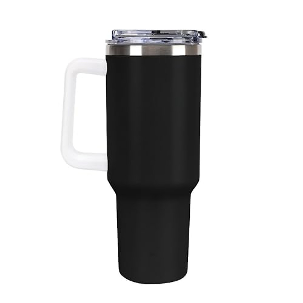 Puggle Love 40oz Water Bottle Double Wall Insulated Tumbler with Handle Leakproof Travel Mug White-style