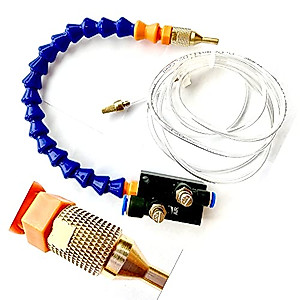 YWY Upgrade Version Mist Coolant Lubrication Spray System for Metal Cutting Engraving Cooling Sprayer Machine for Air Pipe CNC Lathe Milling Drill