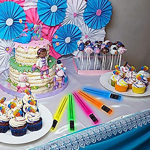 Windy City Novelties Light-Up Chopsticks Lightsaber Design Perfect for Sushi Lovers, Star Wars Fans, Kids and Adults (4 Pair)