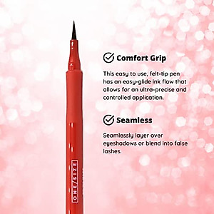 ONE/SIZE by Patrick Starrr Point Made Waterproof Liquid Eyeliner Pen - 24-Hour Longwear, Smudgeproof, Precise Black Makeup Eye Liner, Vegan, Cruelty Free