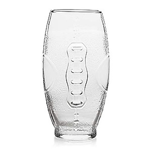 Libbey Football Tumbler Glasses, 23-ounce, Set of 8