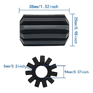 ITROLLE 4PCS Roof Snow Rake Replacement Wheels for Shingle Saver Roof Rakes Snow Rake Wheel Replacement Wheels Snow Rakes Accessory, Black