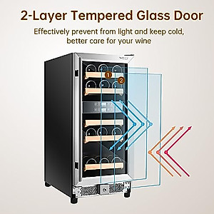 Weili 15 Inch Wine and Beverage Refrigerator
