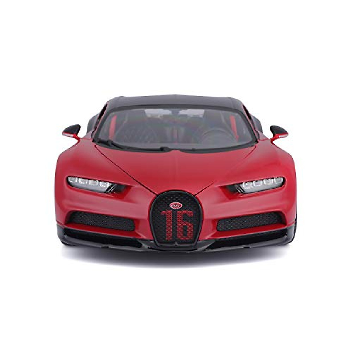 Maisto Bugatti Chiron Sport 1/18 Diecast Model Car - Black/Red (18-11044-00000022)