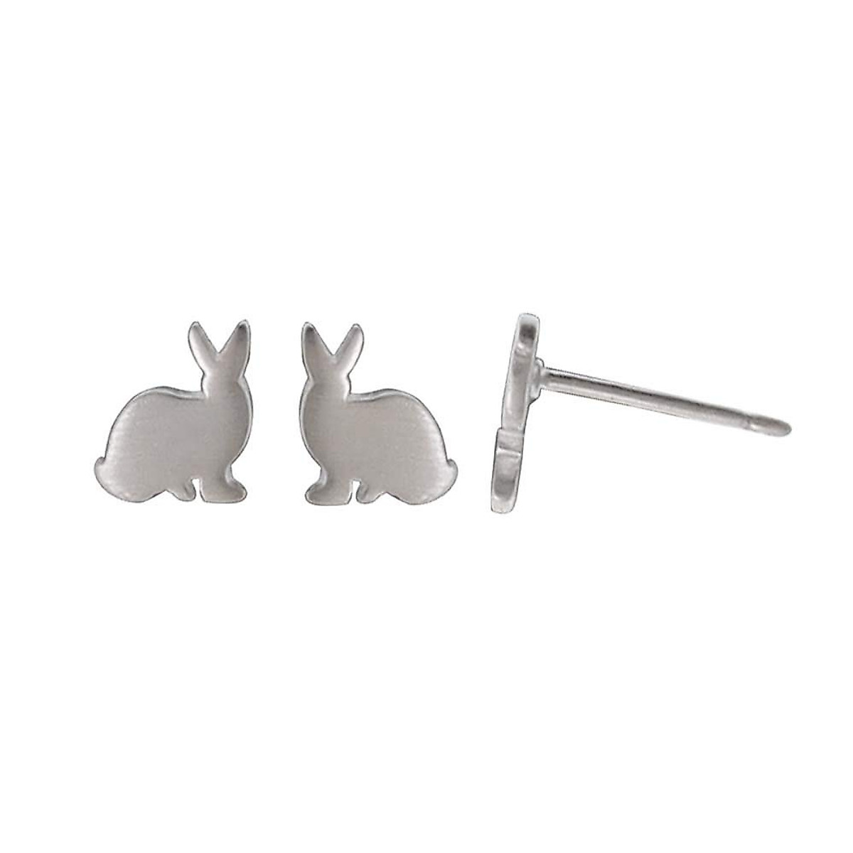 Boma Jewelry Sterling Silver Bunny Rabbit Stud Earrings