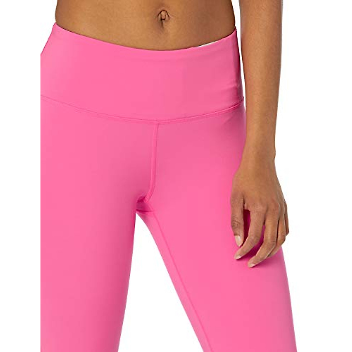Amazon Essentials Women's Active Sculpt Mid Rise Full Length Legging (Available in Plus Size), Bright Pink, Small