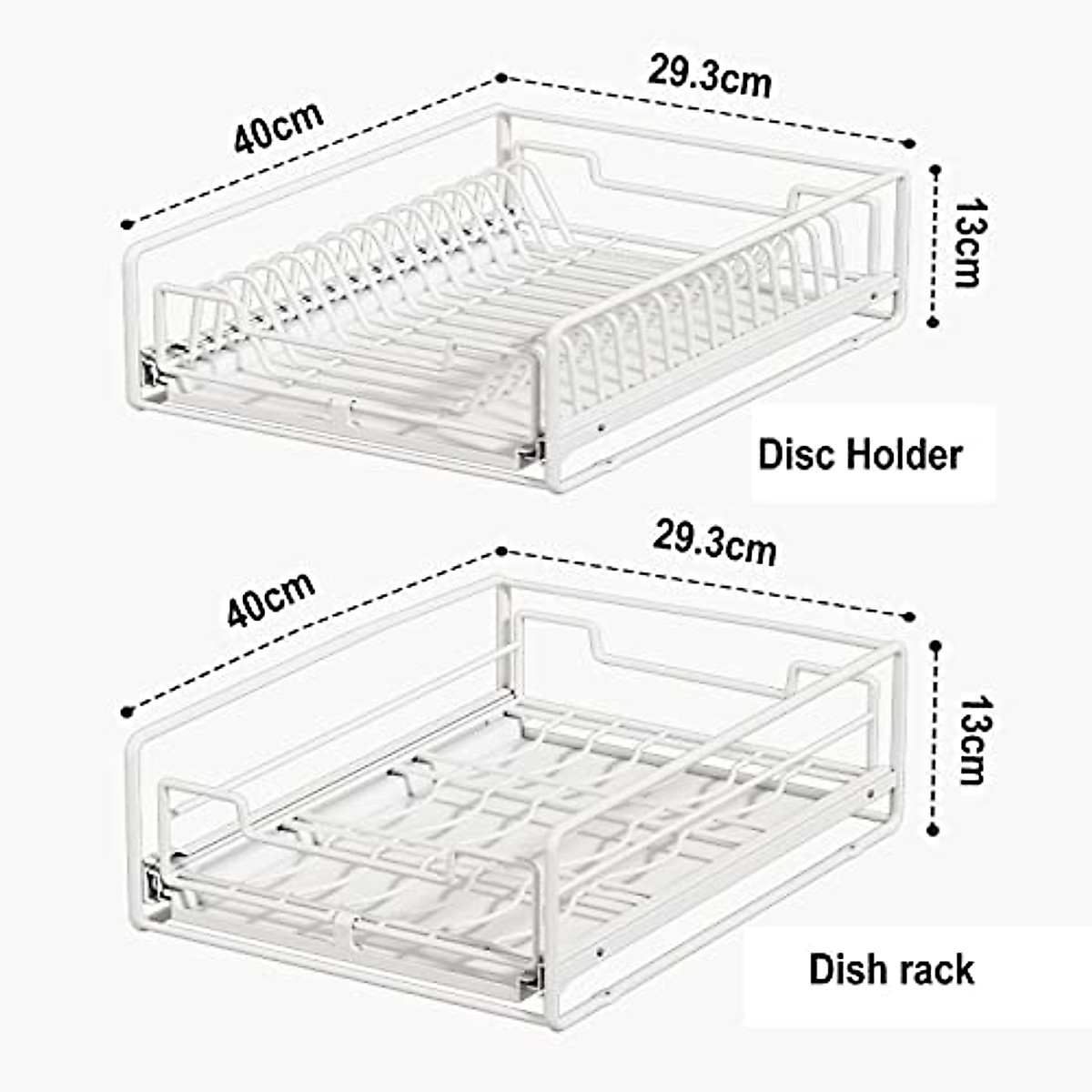WEKIVA Under Sink Organizers,Kitchen Cabinet Organization,Cabinet Organizers and Storage, Pull-Out Wire Baskets Pull Out Under Cabinet Sliding Shelf Slide Out Pantry Shelves Sliding Drawer Storage
