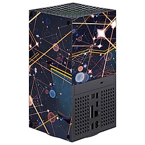 PlayVital Galaxy Geometric Custom Vinyl Skins for Xbox Series X, Wrap Decal Cover Stickers for Xbox Series X Console Controller