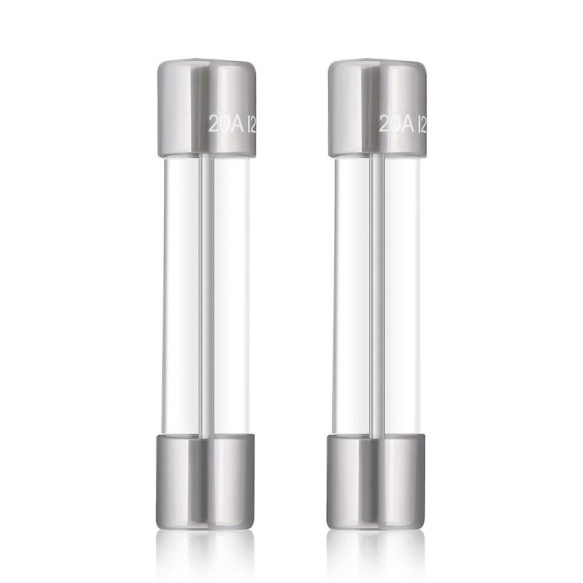 2 Pcs 5304509451 Microwave Fuses 20a 125v for Frigidaire Microwaves,Applicable for GE WB27X11138 WB27X10388 PS5136235 00469295 30469294 50462164 PS5136235 AP5648907 Microwaves Oven Fuse 6x30mm