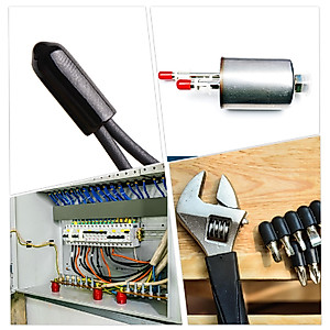 uxcell 50Pcs Rubber End Caps, 20mm/0.79" ID Flexible Rubber Caps, PVC Caps Rubber Screw for Bolts Screw Caps Thread Protectors Tube Screw Bolt, Red