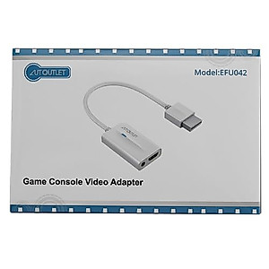 AUTOUTLET Wii to HDMI Converter 1080P with 6ft High Speed HDMI Cable Wii2 HDMI Adapter with Blue Indicator, Output Video&Audio with 3.5mm Jack Audio Compatible with Full HD Devices